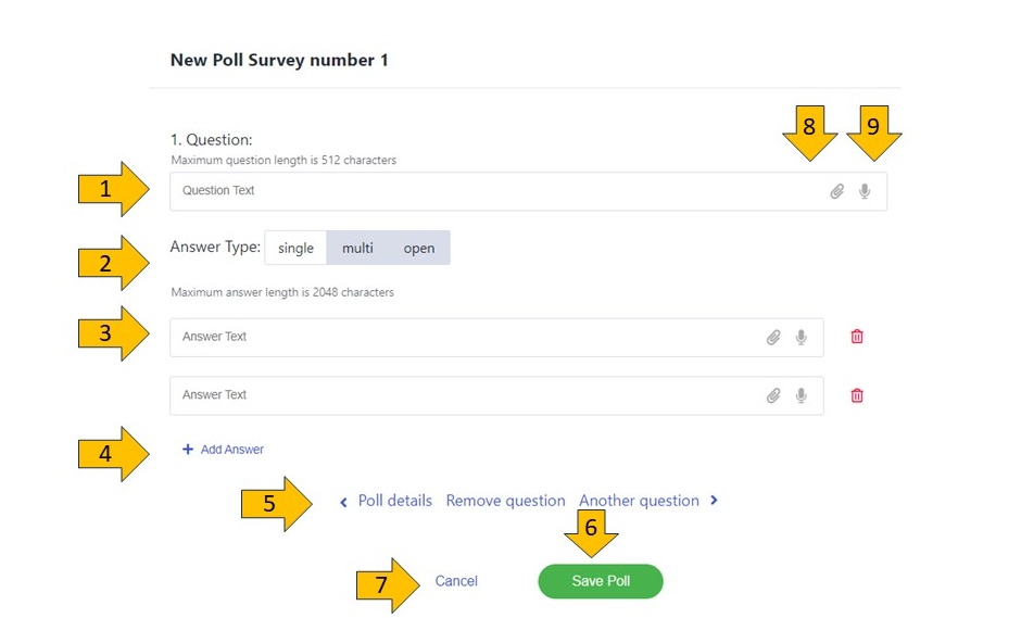 How to create a new poll?